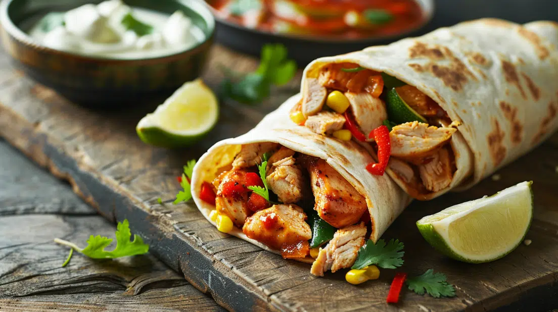 Amazing Sweet Chilli Chicken Wraps Ready in 35 Minutes