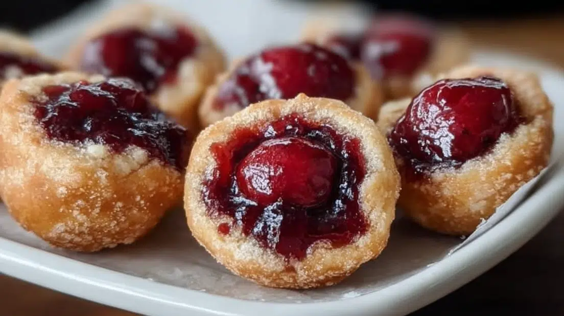 Quick Cherry Pie Bites